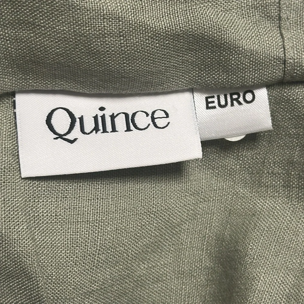 Quince | Bedding | Quince White European Linen Euro Shams In Color ...